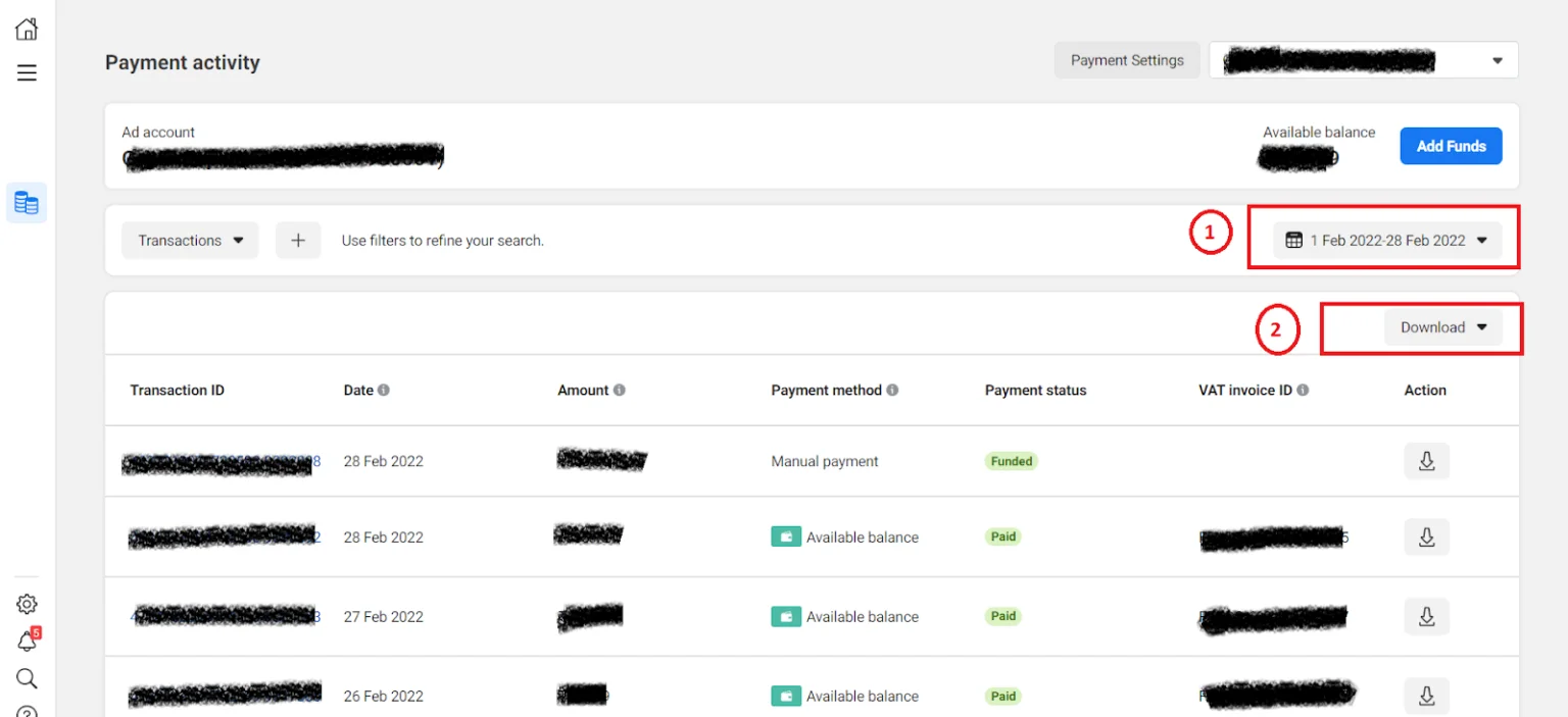 Facebook Ad receipts (Invoices): What are they, and how to get them?