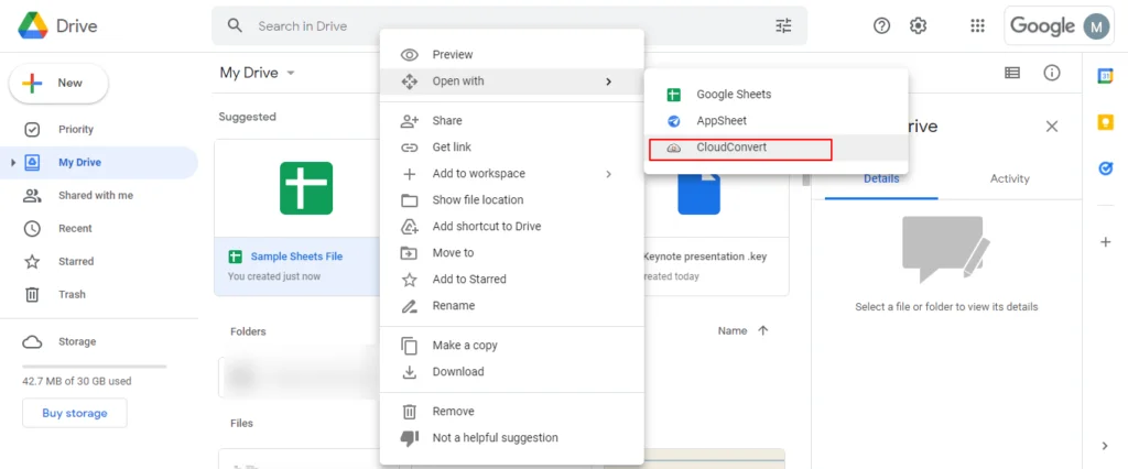 What is CloudConvert in Google Drive