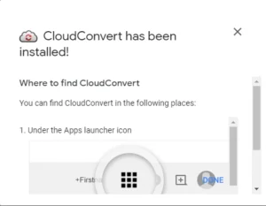 What is CloudConvert in Google Drive
