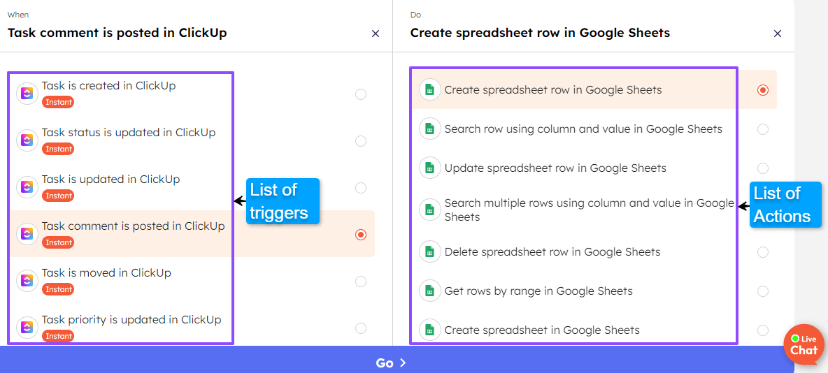 Integrate ClickUp and Google Sheets to Manage Projects & Data Effortlessly